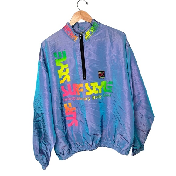 surf style | Jackets & Coats | Surf Style X Vintage 9s Iridescent ...
